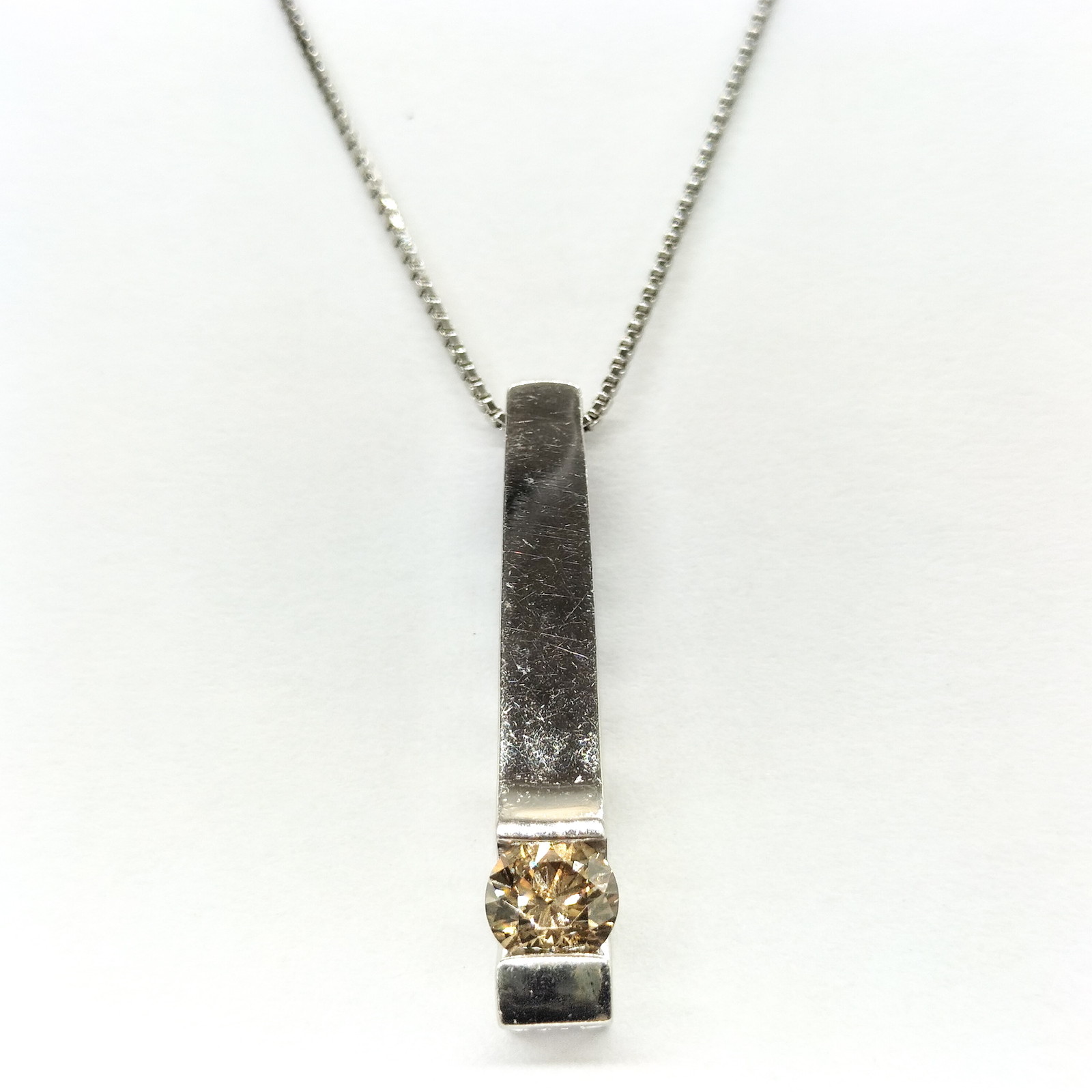 Jewelry Pendant Necklace Diamond 0.412ct Platinum 3557737 | eBay